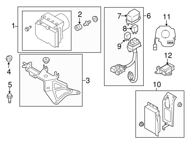2006-2008 Subaru Forester ABS Control Module 27522SA091 | Subaru Parts ...