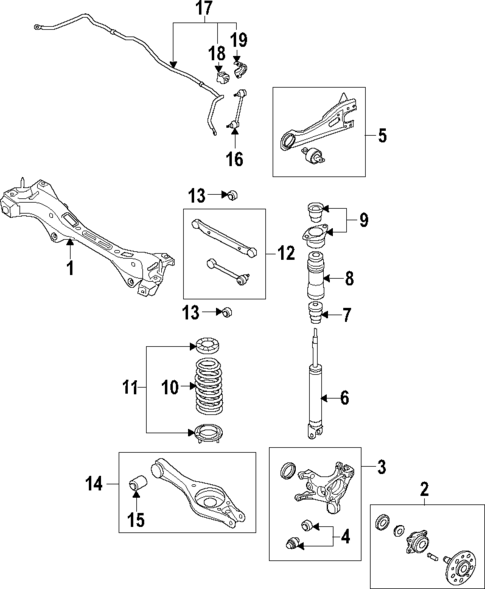 Rear Suspension for 2010 Kia Optima | TascaParts.com