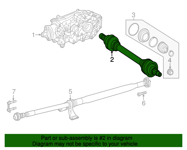 246-350-07-10 - Axle Assembly - 2014-2020 Mercedes-Benz ...