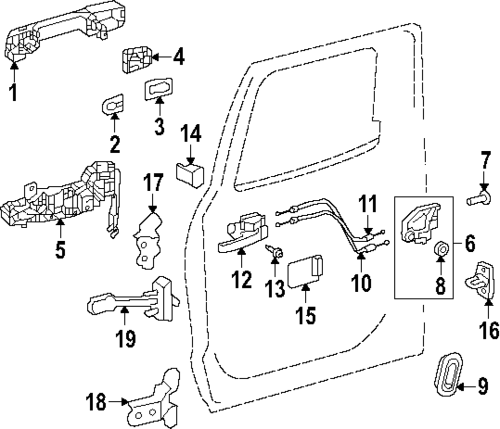 2024 Toyota Tacoma 2024 Toyota Tacoma - Door Latch Assembly 69050-AK010 ...