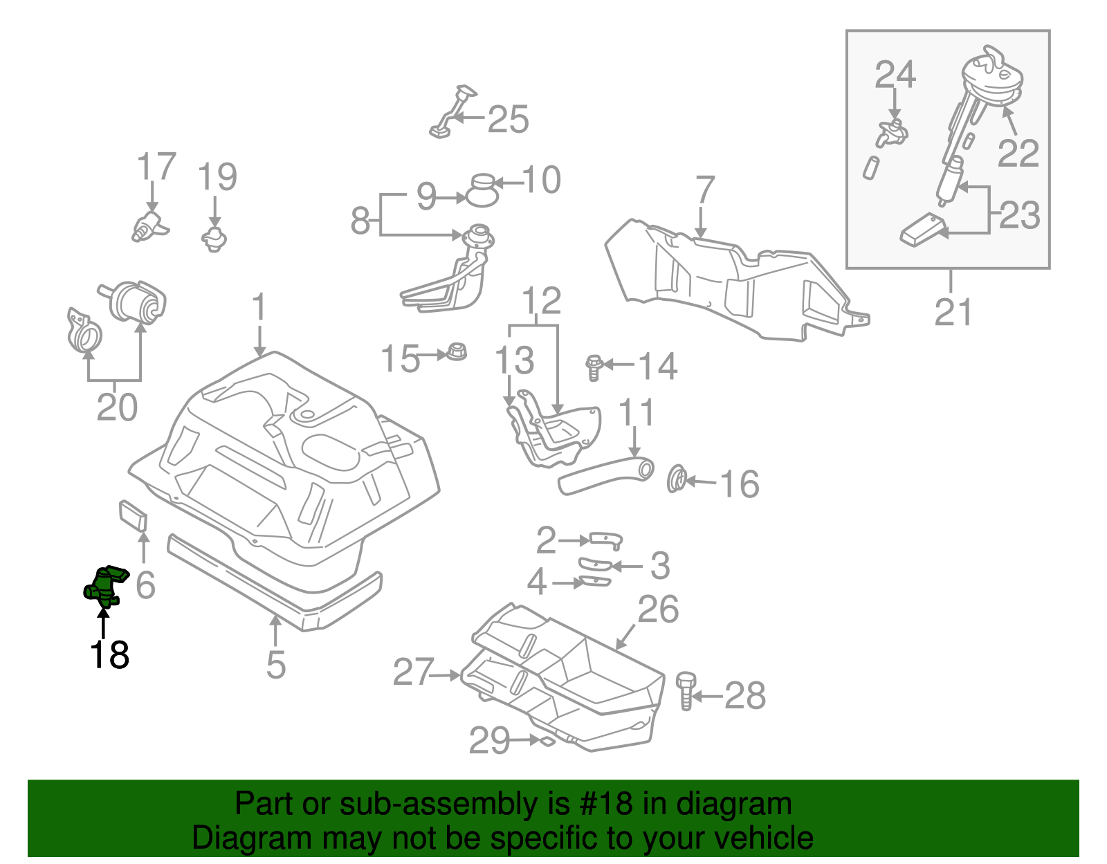 1999-2005 Mazda Solenoid Valve BP5W-18-741 | RealMazdaParts.com