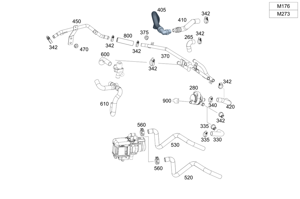 463-500-27-88 - Piping 2016-2018 Mercedes-Benz | Mercedes-Benz USA Parts