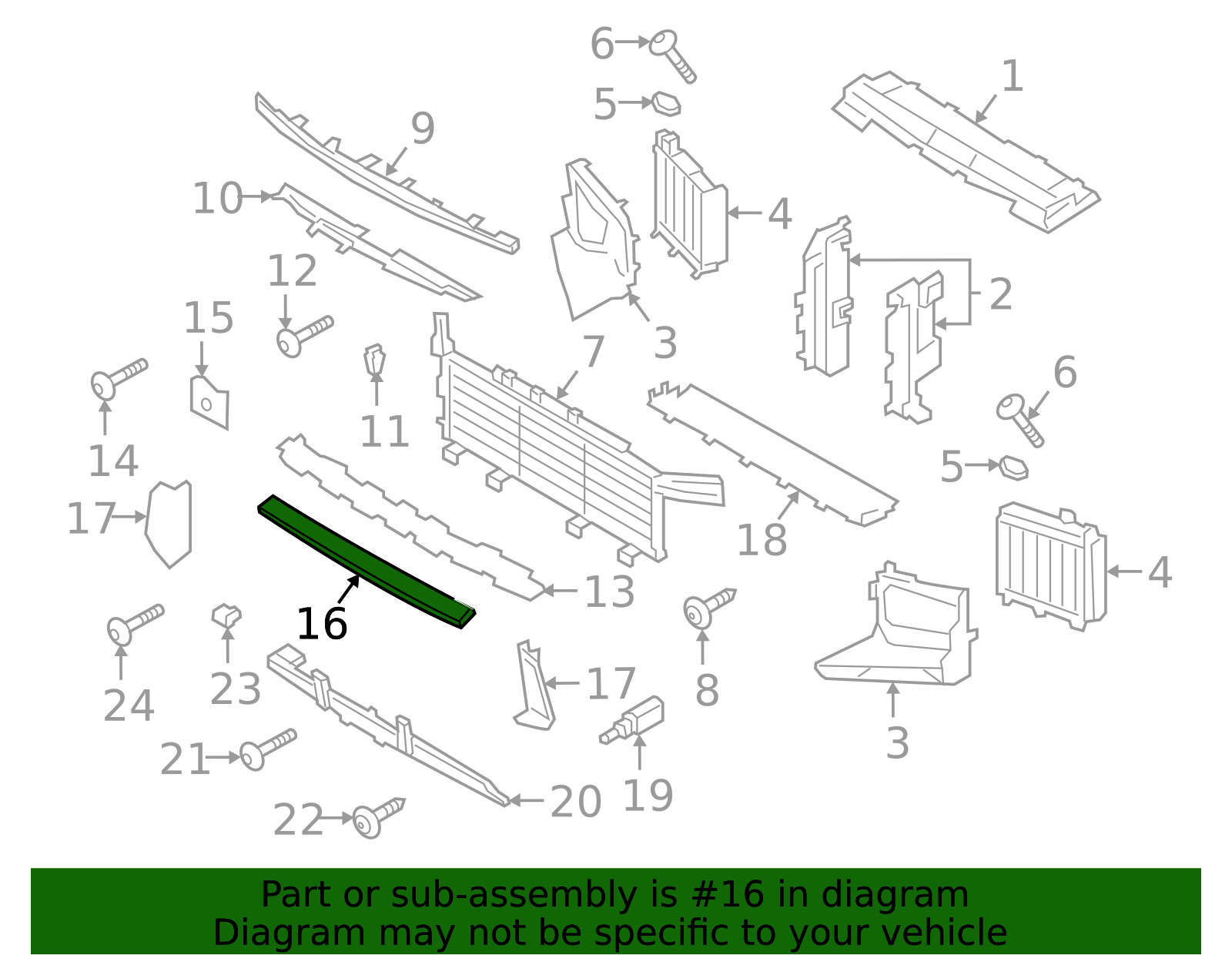 2019-2023 Porsche Cayenne Lower Air Guide 9Y0-121-710-OK1 | Sunset ...