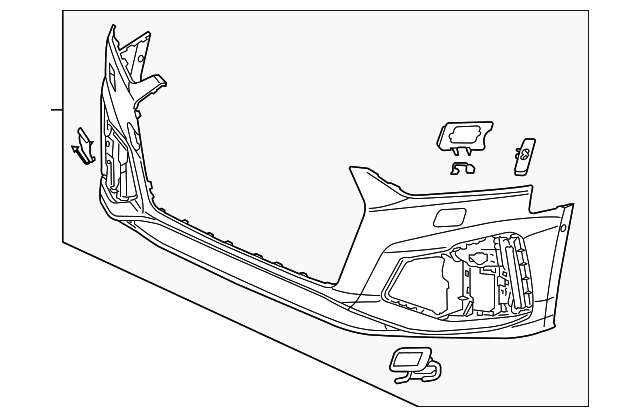2020 Audi Bumper Cover 8W6-807-065-AB-GRU | Audi USA Parts