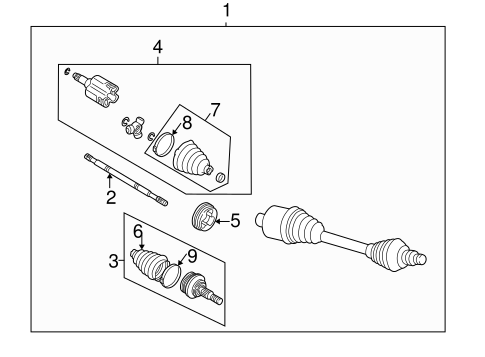 Drive Axles for 2007 Chevrolet Impala | GM Parts Store