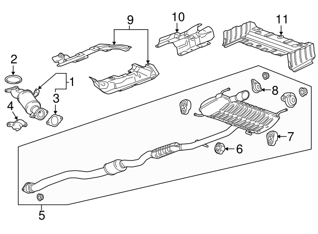 2013-2016 Cadillac ATS 3-Way Catalytic Converter with Flanges, Bushing ...