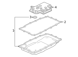2019-2024 GM Automatic Transmission Fluid Filter Kit with Seal 24294355 ...