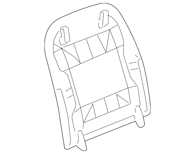 2008-2011 GM Light Titanium Front Seat Back Map Pocket Filler Panel ...