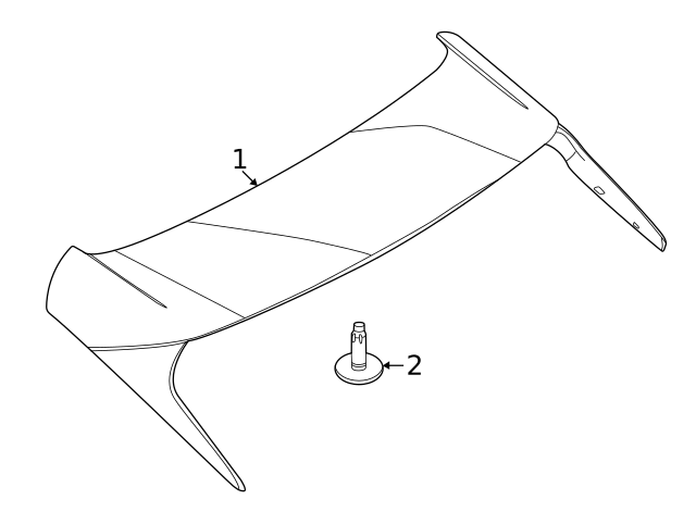 LJ8Z-5844210-AD - Spoiler 2022-2024 Ford Mustang Mach-E | AutoNation Parts