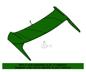 2022-2024 Ford Mustang Mach-E Spoiler LJ8Z-5844210-AD | OEM Parts Online