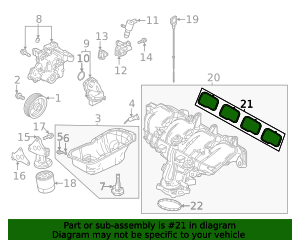 2019-2024 Mazda Engine Intake Manifold Gasket PX9R-13-111 | Florida ...