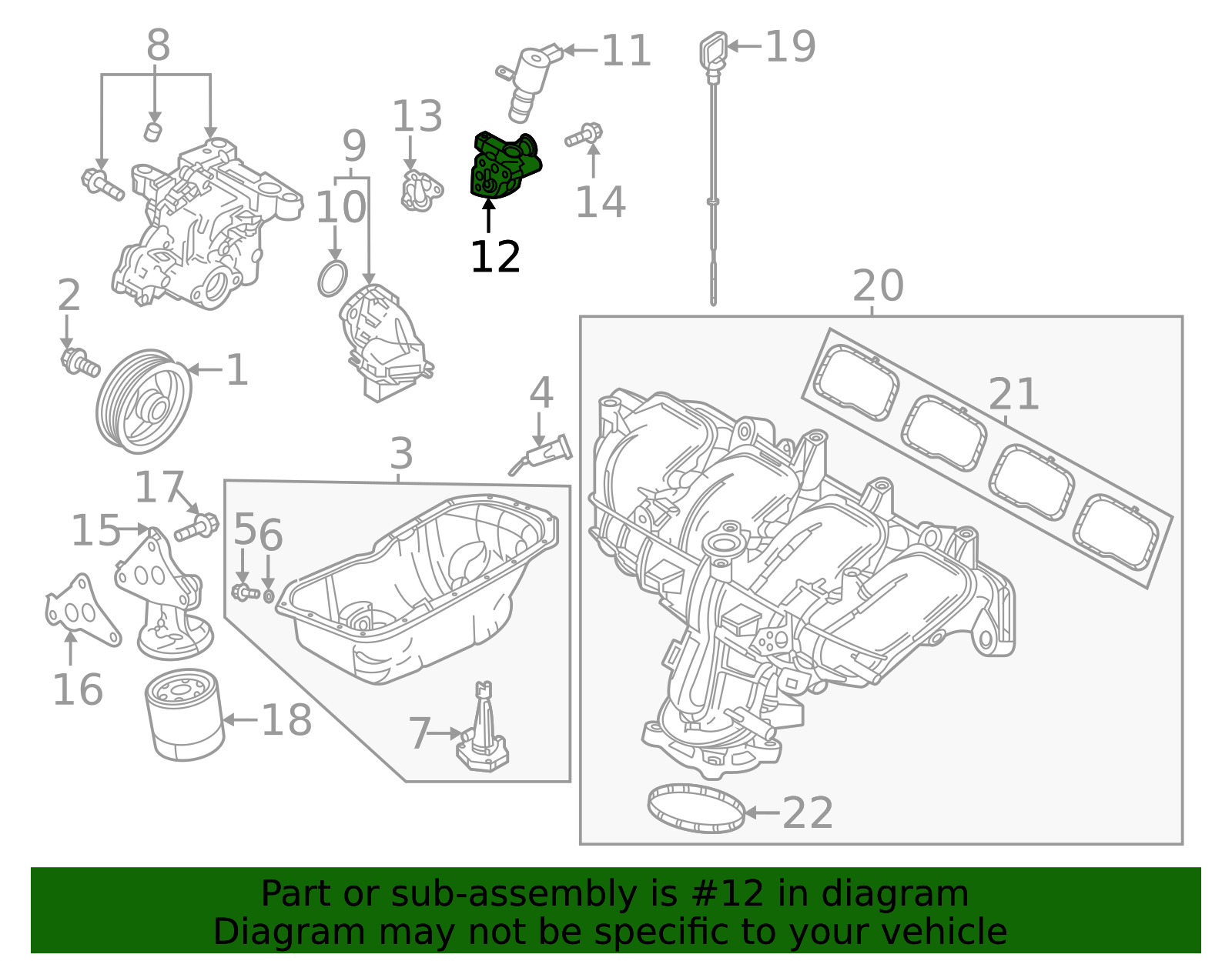 PY8W-14-762 - Engine Variable Valve Timing (Vvt) Solenoid Housing 2018 ...