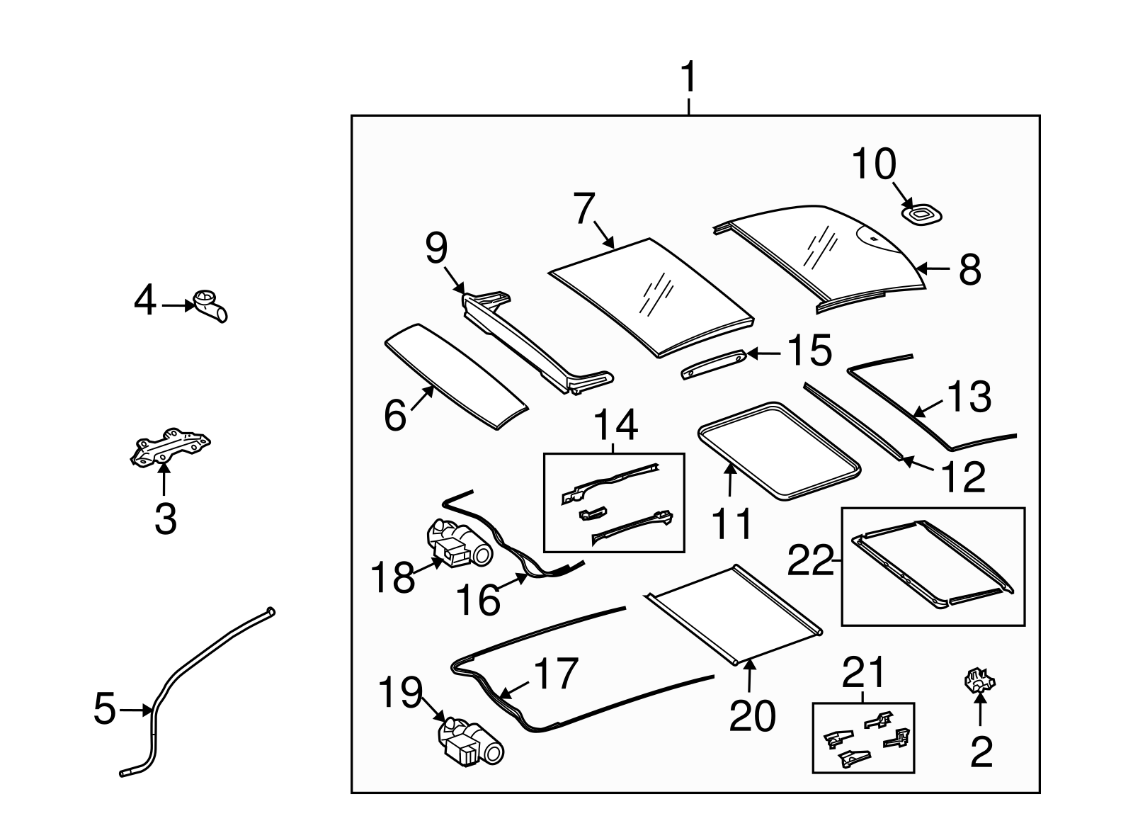 246-780-06-00-64 - Sliding Sunroof Panel 2006-2015 Mercedes-Benz ...