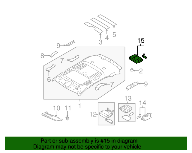2007-2009 Hyundai Santa Fe Vanity Lamp 92890-2G000-J4 | OEM Parts Online