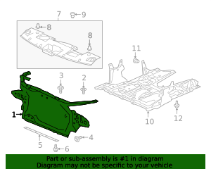 OEM 2019-2021 Honda Insight Bulkhead Assembly, Front 71400-TXM-A00 ...