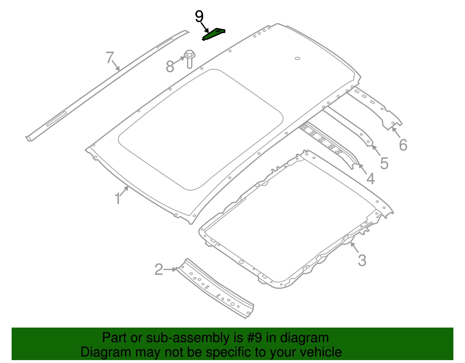 2014-2020 Nissan Rogue Hinge Cover 90440-4CL0A | Nissan Parts Plus
