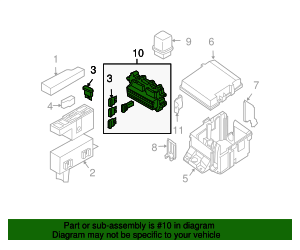 2004-2010 Nissan Junction Block 24350-ZH00A | QuirkParts