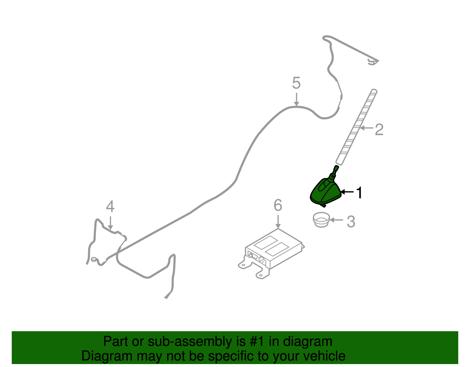 2007-2010 Hyundai Antenna Assembly 96250-0W000 | Retail Performance ...