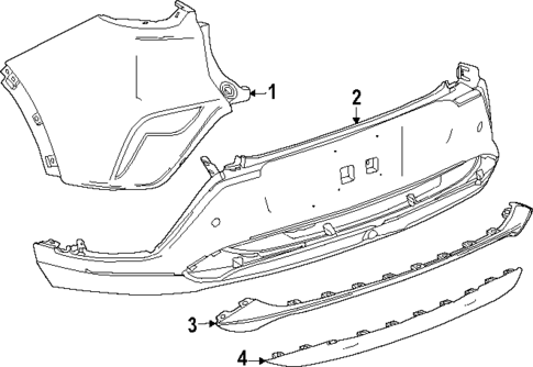 Bumper & Components - Rear for 2025 Buick Envista | GMPartsDirect.com