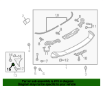 2013-2018 Mazda Side Bracket U-Nut KD53-51-0B6B | TascaParts.com