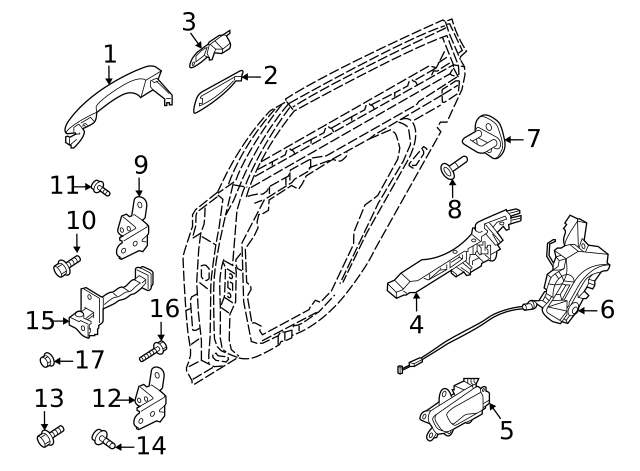 83655-L3000 - Handle Base 2021-2024 Kia K5 | Kia.Parts Store