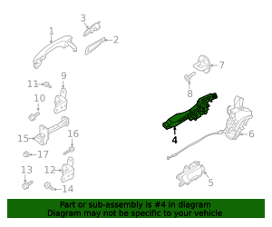 83655-L3000 - Handle Base 2021-2023 Kia K5 | Kia.Parts Store