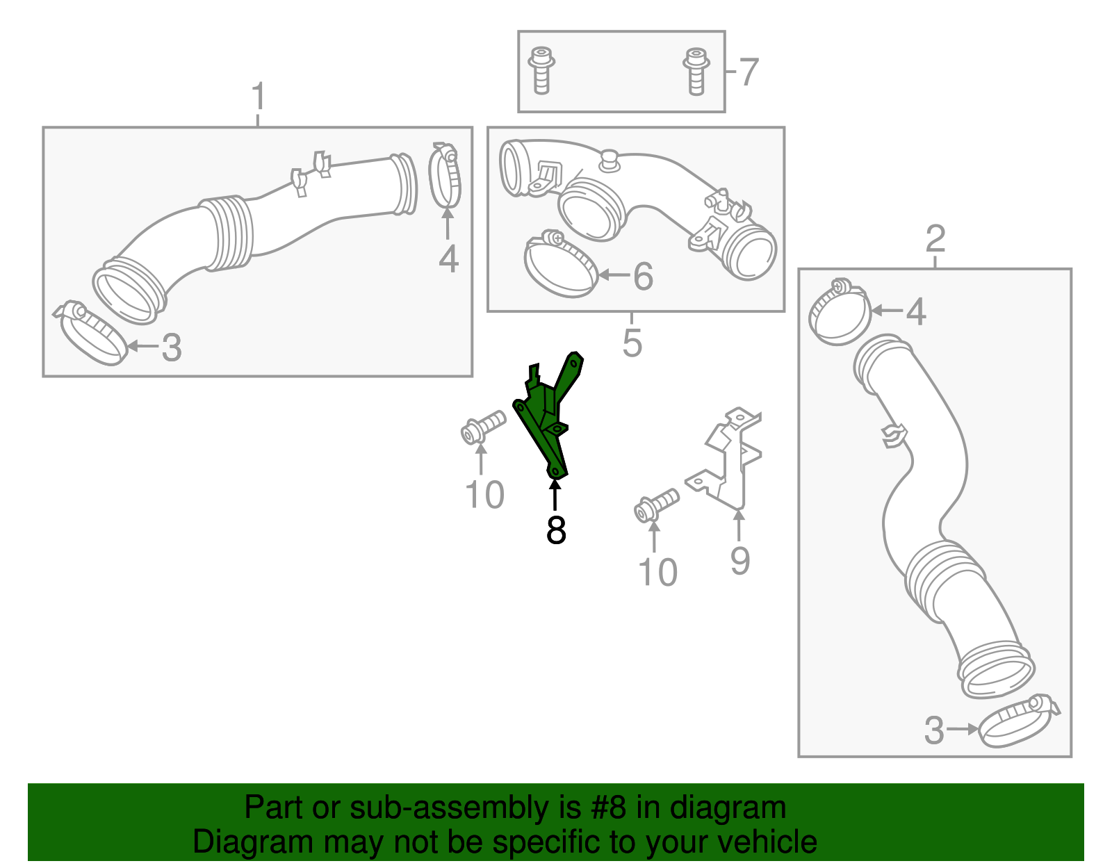 2011-2012 Audi A8 Quattro Retaining Bracket 4H0-129-542-E | Audi OEM ...