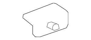 2013-2022 GM Jet Black Driver Side Luggage Shade Pivot 95076448 GM ...