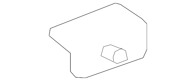 2013-2022 GM Jet Black Driver Side Luggage Shade Pivot 95076448 GM ...