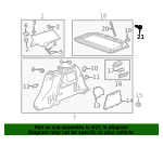 2013-2022 GM Jet Black Luggage Shade Pivot 95129884 | GMPartsDirect.com