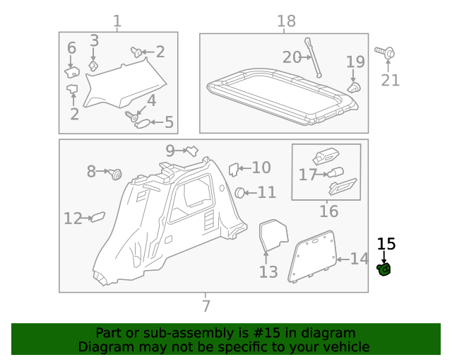 2012-2023 GM Cargo Tie Down 42400871 GM | GMPartsDirect.com
