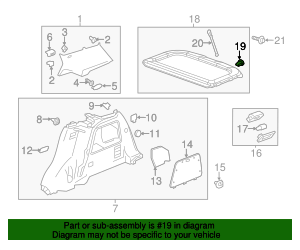2013-2021 GM OEM NEW 15-20 GM Buick Chevrolet Encore Trax Base Luggage ...