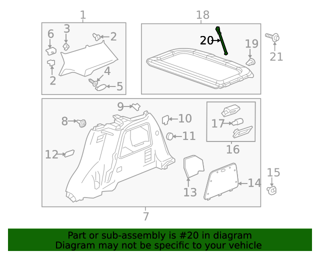 2013-2022 GM Luggage Cover Strap 95914479 | GMPartsDirect.com