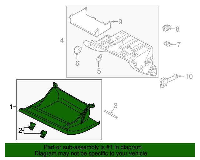 31688697 - Glove Box Door - 2018-2020 Volvo XC60 | Volvo OEM Parts Direct