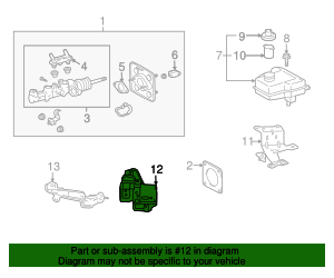 2004-2009 Toyota Prius Cylinder 47207-47010 | Toyota Parts Center
