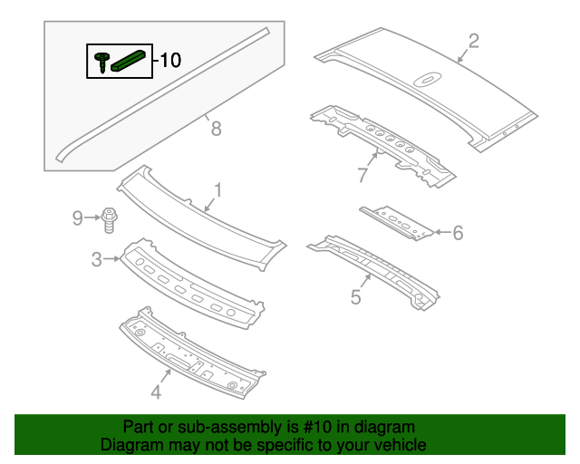 Genuine OEM Roof Molding Mount Kit Part# LR113256 Fits 2013-2022 Land ...