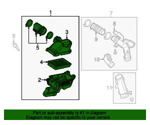 16500-9KA0A - Air Cleaner Assembly - 2013-2019 Nissan | Nissan OEM ...