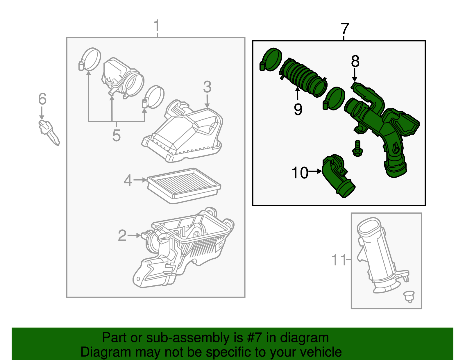 2013-2019 Nissan Duct Assembly 16554-9KA0B | Nissan RVA