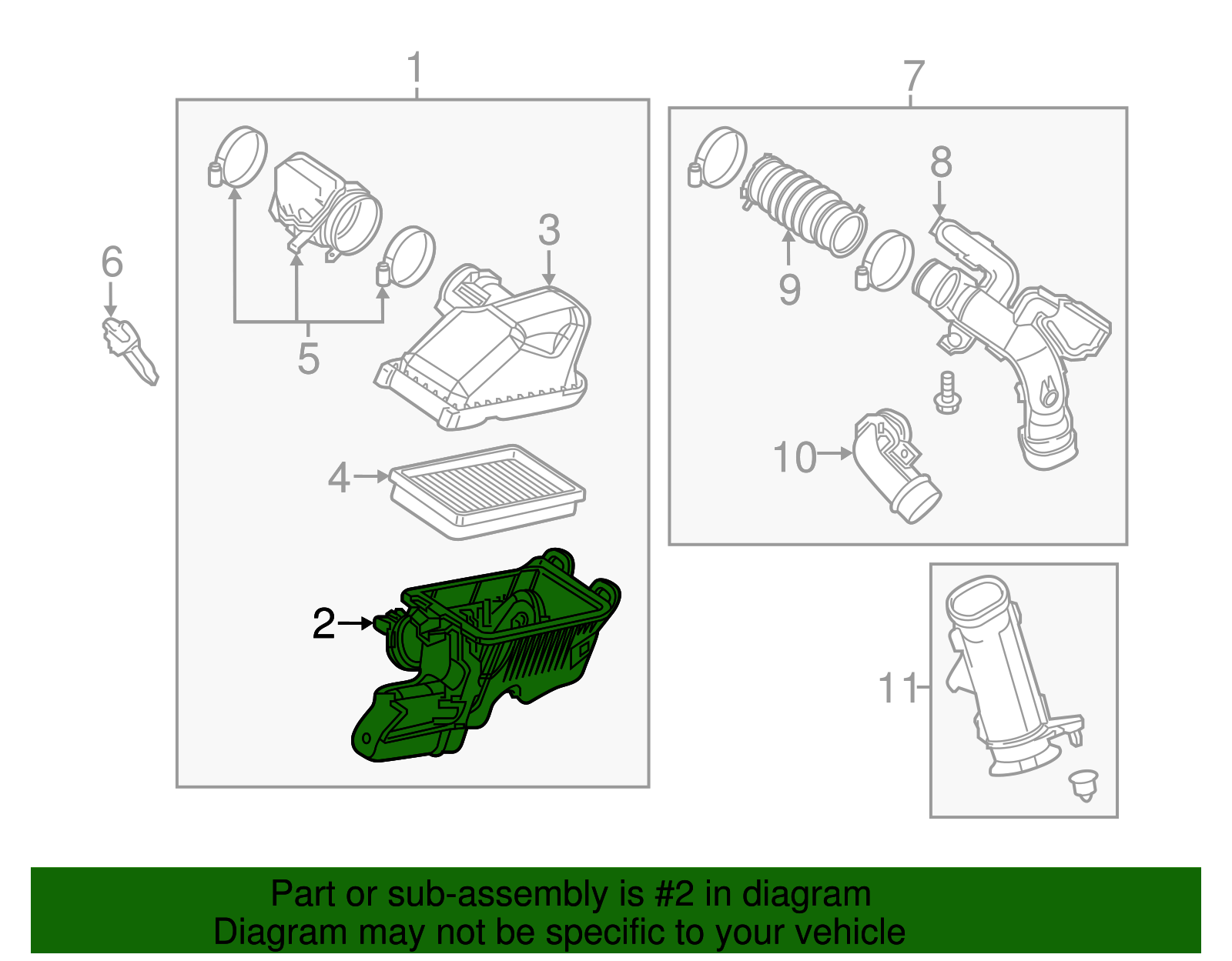 16528-9KA0A - Air Cleaner Body - 2012-2019 Nissan | Nissan OEM Parts Direct