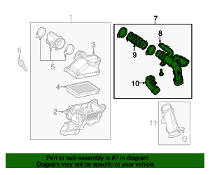 16554-9KA0B - Duct Assembly 2013-2019 Nissan | Nissan Parts ...