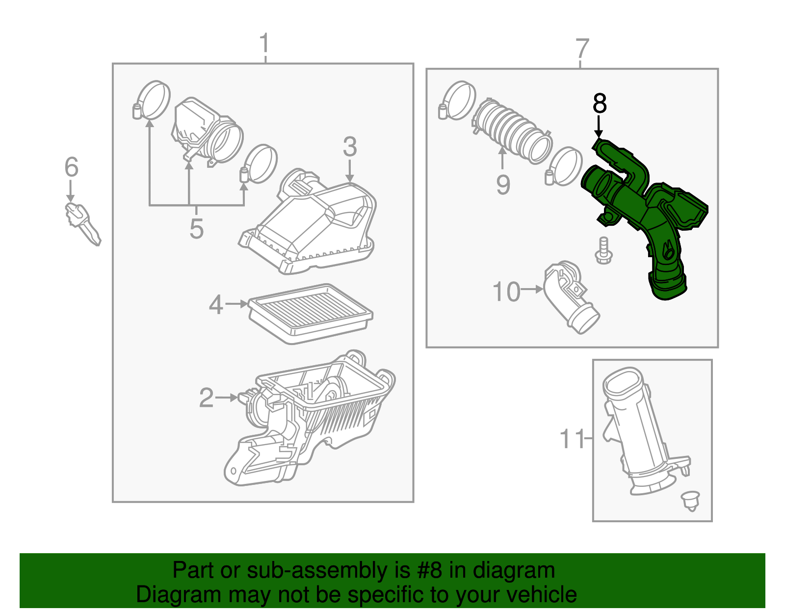 16554-9KA1B - High-Quality Engine Air Intake Hose for 2013-2019 Nissan ...