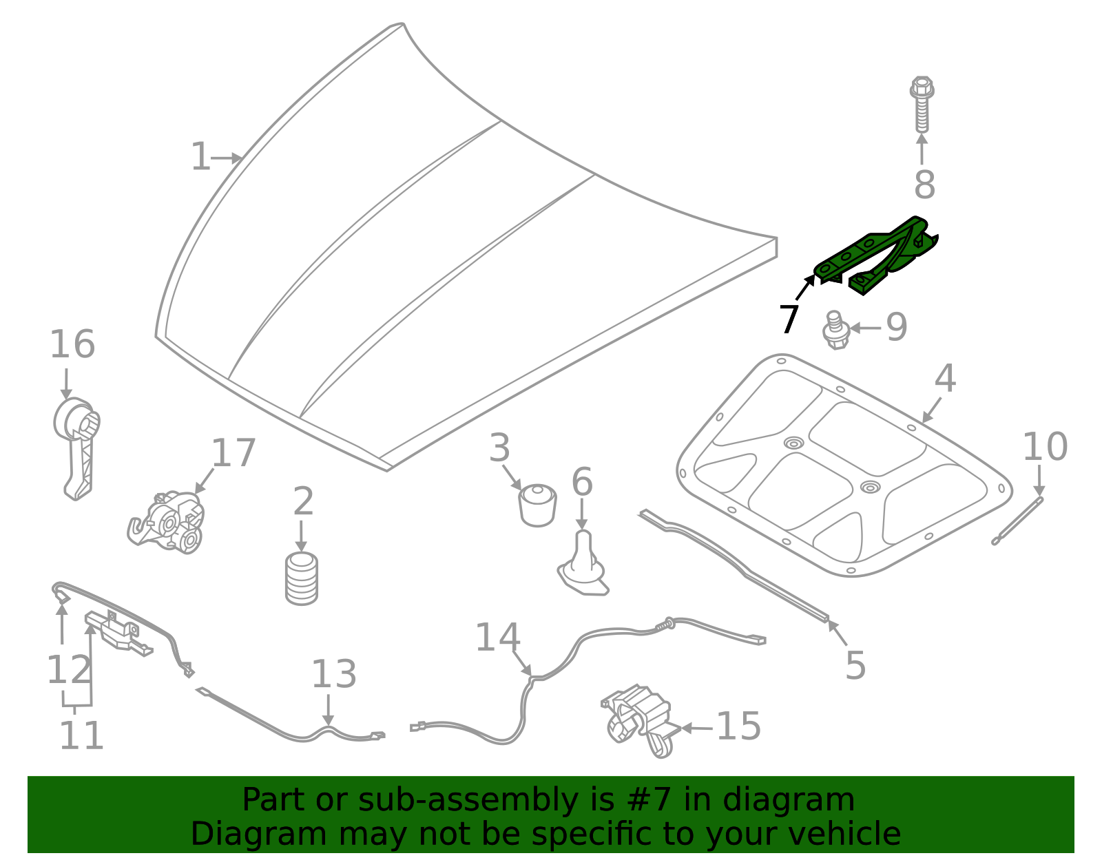 66920-L2000 - Hinge 2021-2025 Kia K5 | Kia.Parts Store