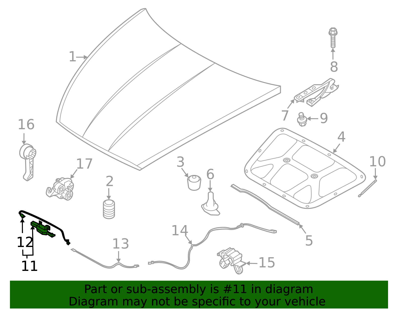81130-L2000 - Latch 2021-2025 Kia K5 | Kia.Parts Store