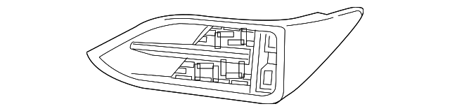 2017-2021 Honda Clarity Garnish, L Rear Bumper Side 71509-TRV-A01 ...