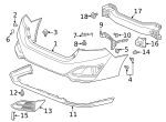 71531-TRT-A00 - Beam Rear Bumper - 2018-2020 Honda Clarity | Honda ...