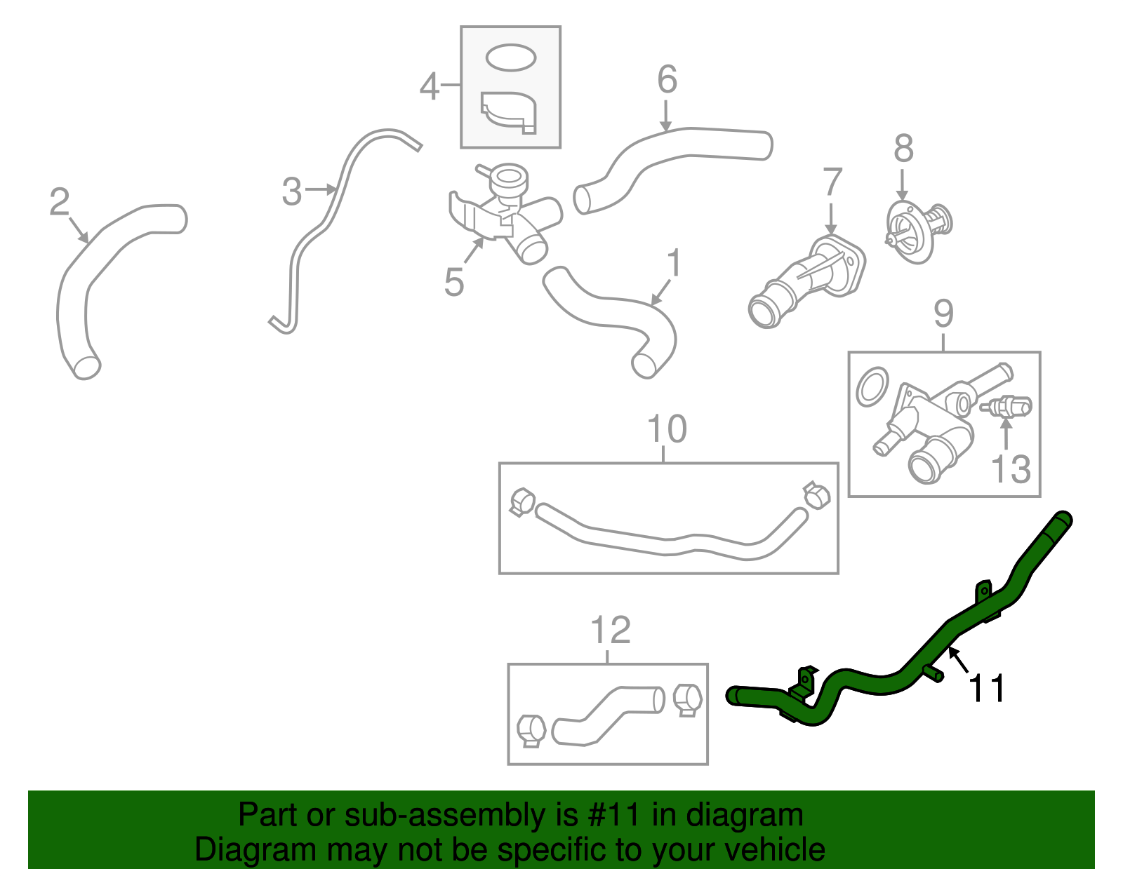 25457-2E000 - Pipe 2012-2018 Kia | Kia.Parts Store