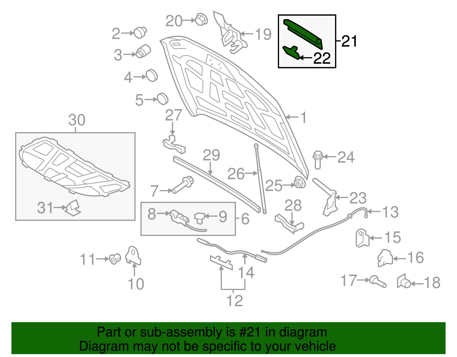 8T0-823-126-D - Edge Guard 2008-2015 Audi | Audi OEM Parts