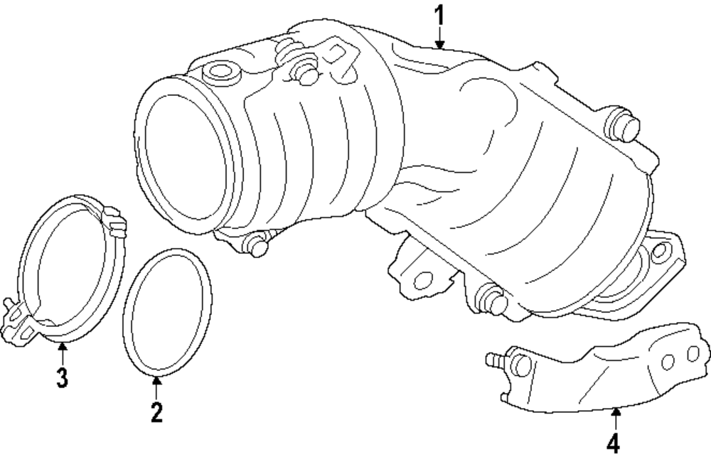 2024 Toyota Tacoma Catalytic Converter 17400-F0040 | OEM Parts Online