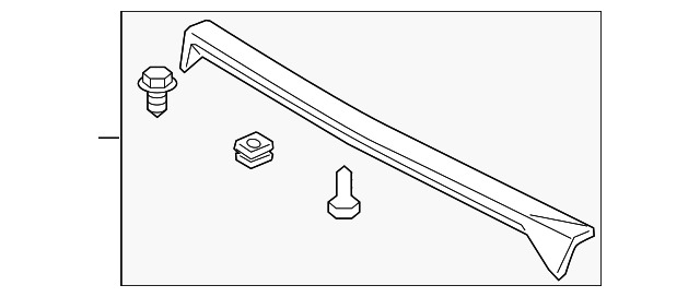 71700-TT1-A01ZC - Spoiler Assembly, Trunk *NH737M* (Polished Metal ...