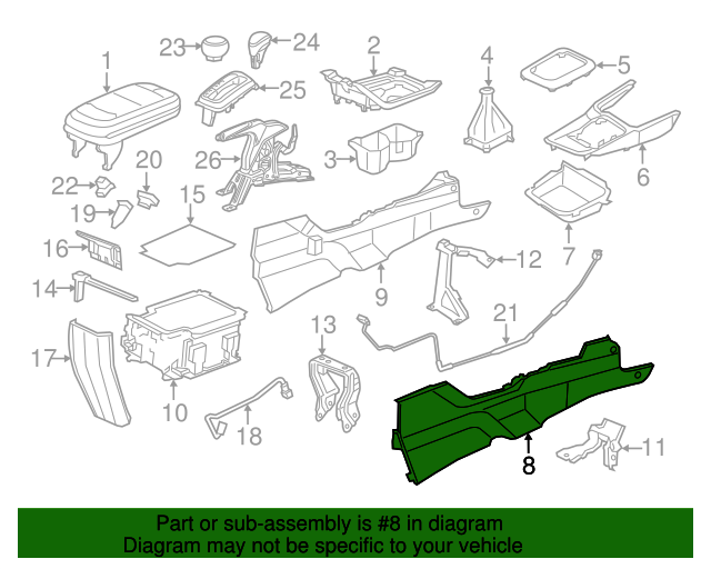 83402-TR0-A01ZB - Panel *NH686L* (Passenger Side) (Warm Gray) - 2012 ...